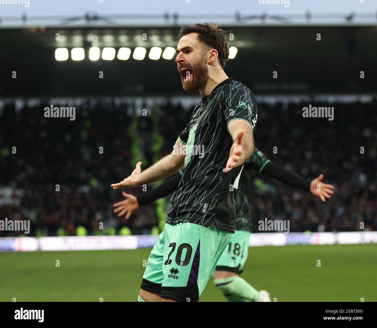 Ben Brereton Diaz of Sheffield United celebrates his goal to make it 1 ...
