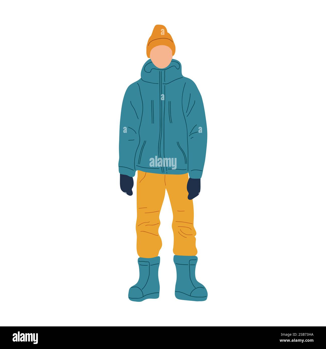 Person in outdoor jacket Cut Out Stock Images & Pictures - Alamy