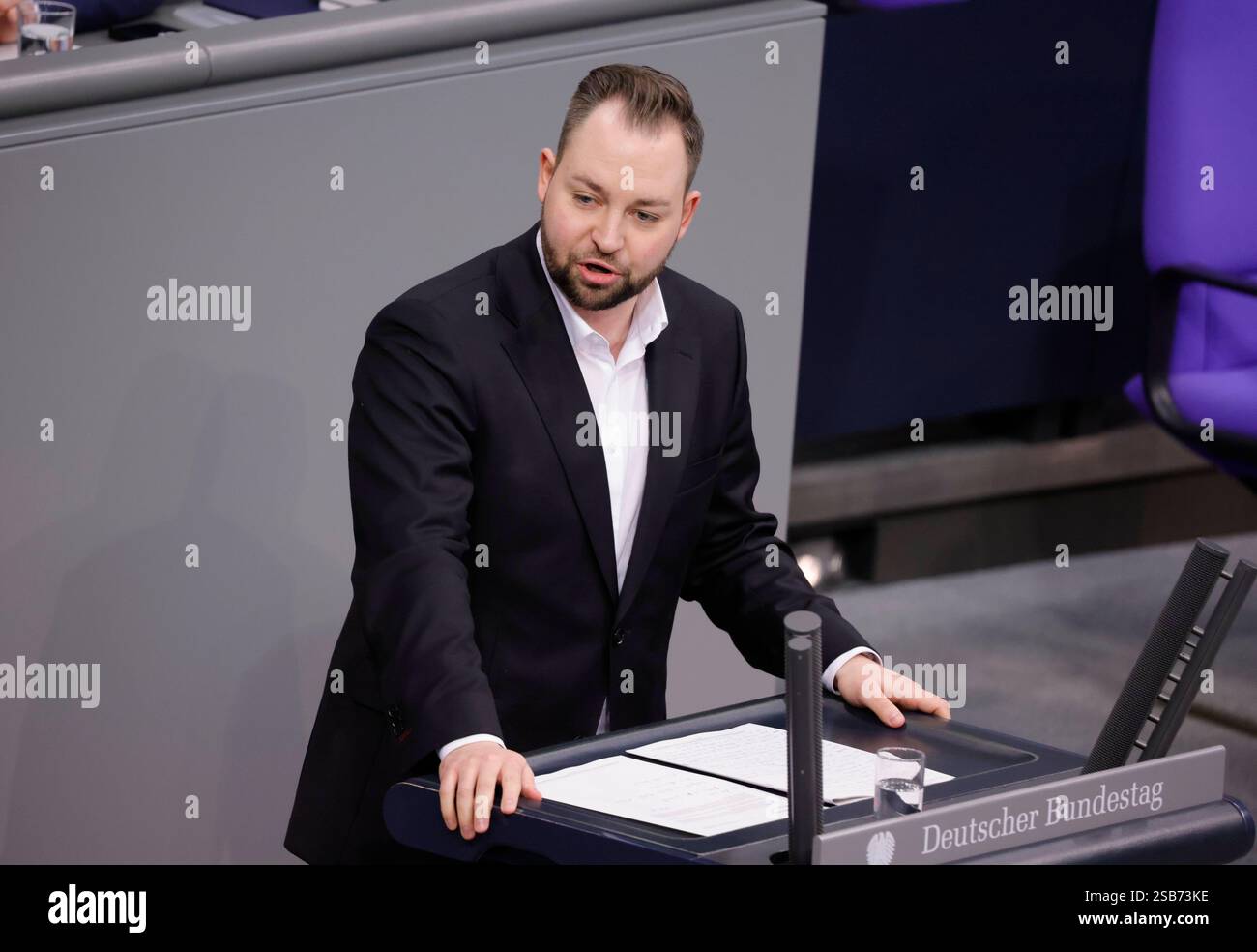 Markus Hümpfer, SPD, Deutschland, Berlin, Reichstag, 31. Januar 2025 ...
