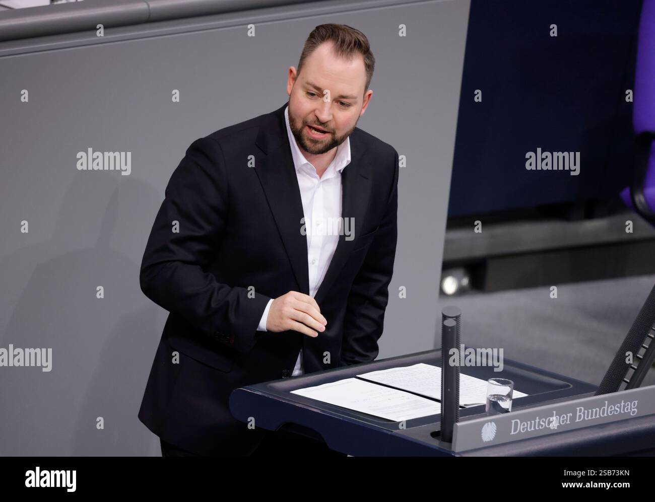 Markus Hümpfer, SPD, Deutschland, Berlin, Reichstag, 31. Januar 2025 ...
