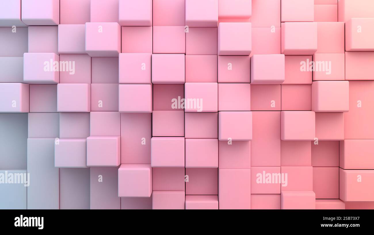 Alternating Isometric Cube Patterns For Dynamic Abstract Background With 3d Dimensional Illusion