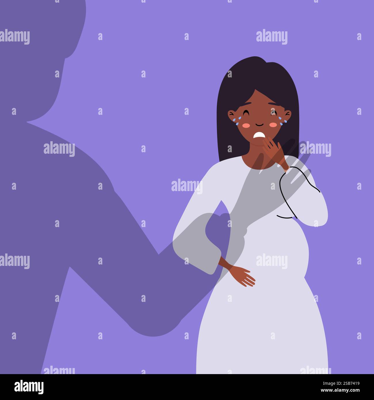 A man and woman engage in a lighthearted conversation in a cozy living ...