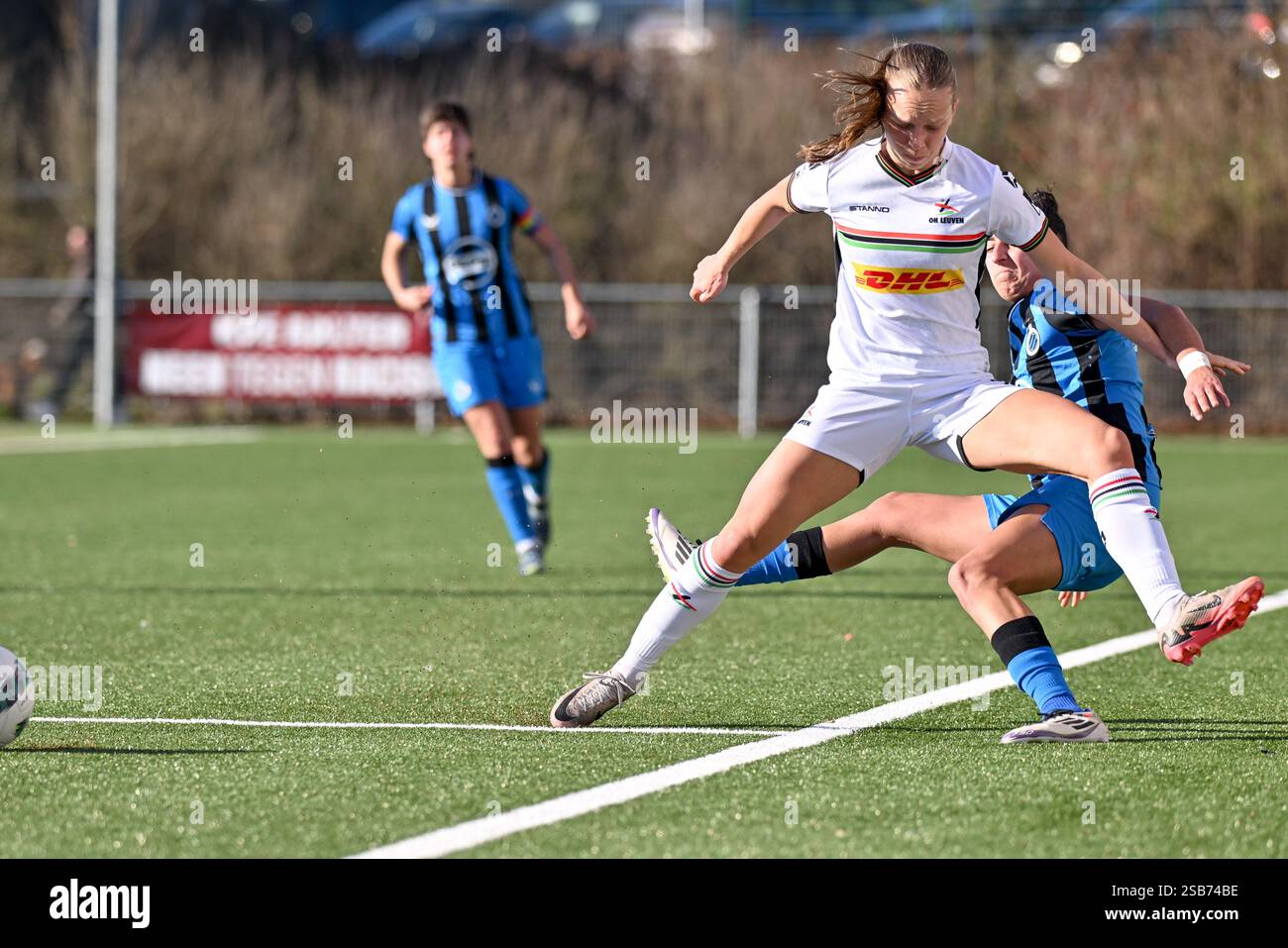 Aalter, Belgium. 01st Feb, 2025. Louize Haentjens (33) of OHL pictured ...