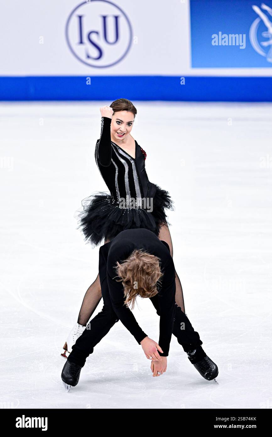 Allison REED & Saulius AMBRULEVICIUS (LTU), during Ice Dance Free Dance ...