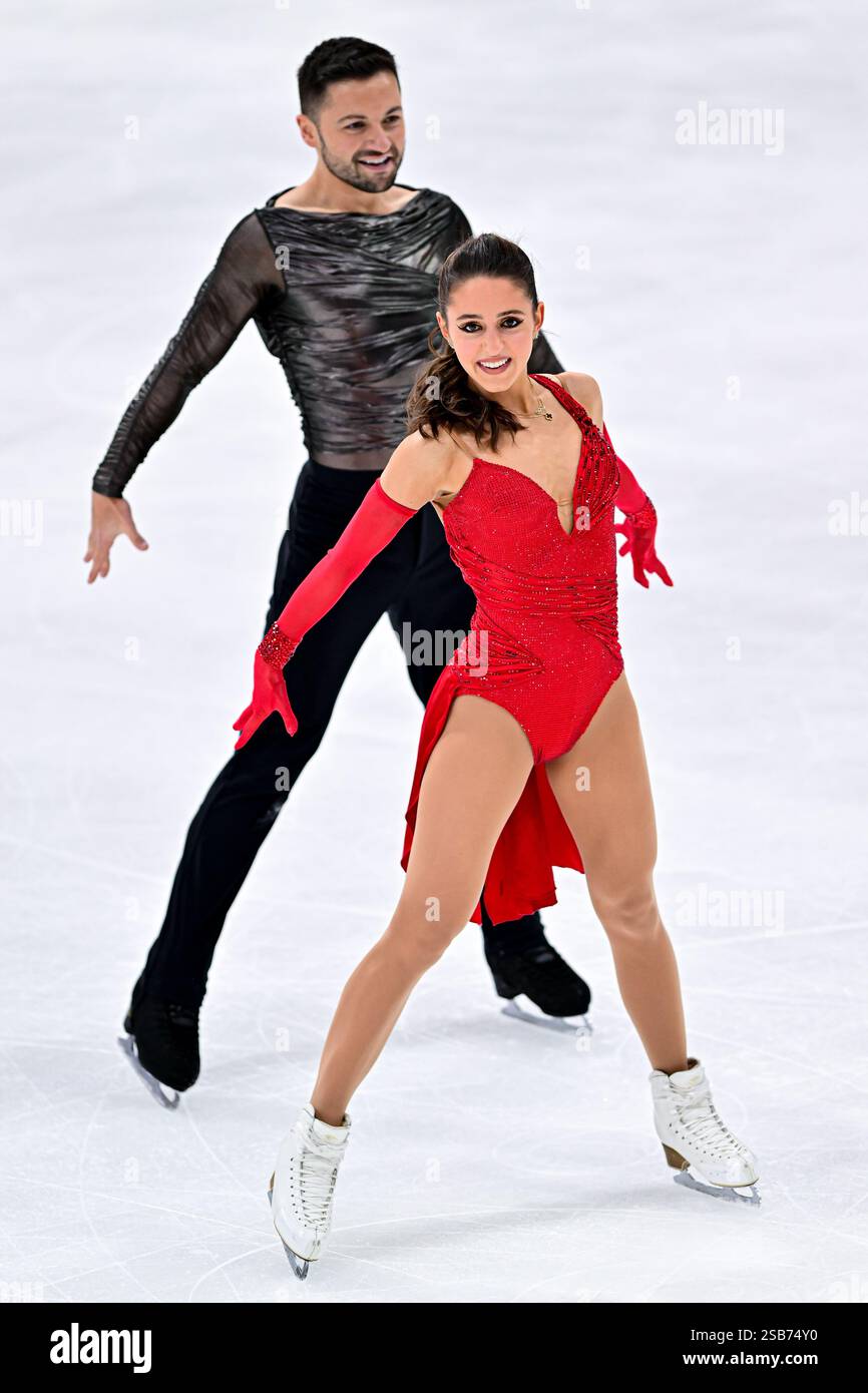 Tallinn, Estonia. 1st Feb 2025. Lilah FEAR & Lewis GIBSON (GBR), during ...