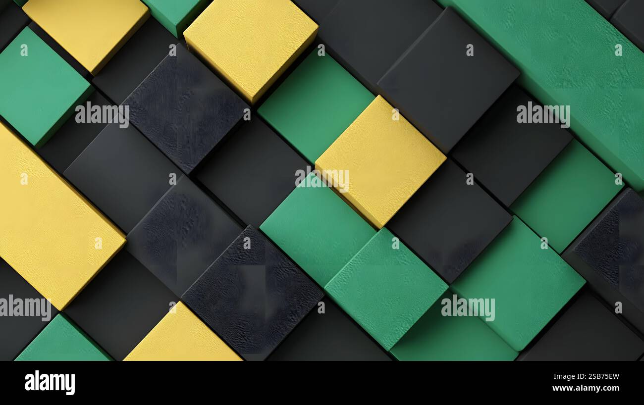 Vibrant Geometric Blocks Layered in Minimal Modern Abstract Design with ...