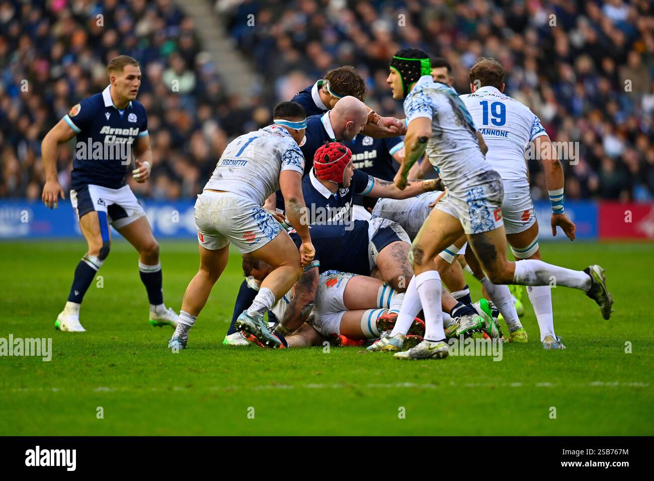 Scotland, UK. 1st Feb, 2025. During the Guinness Six Nations ...