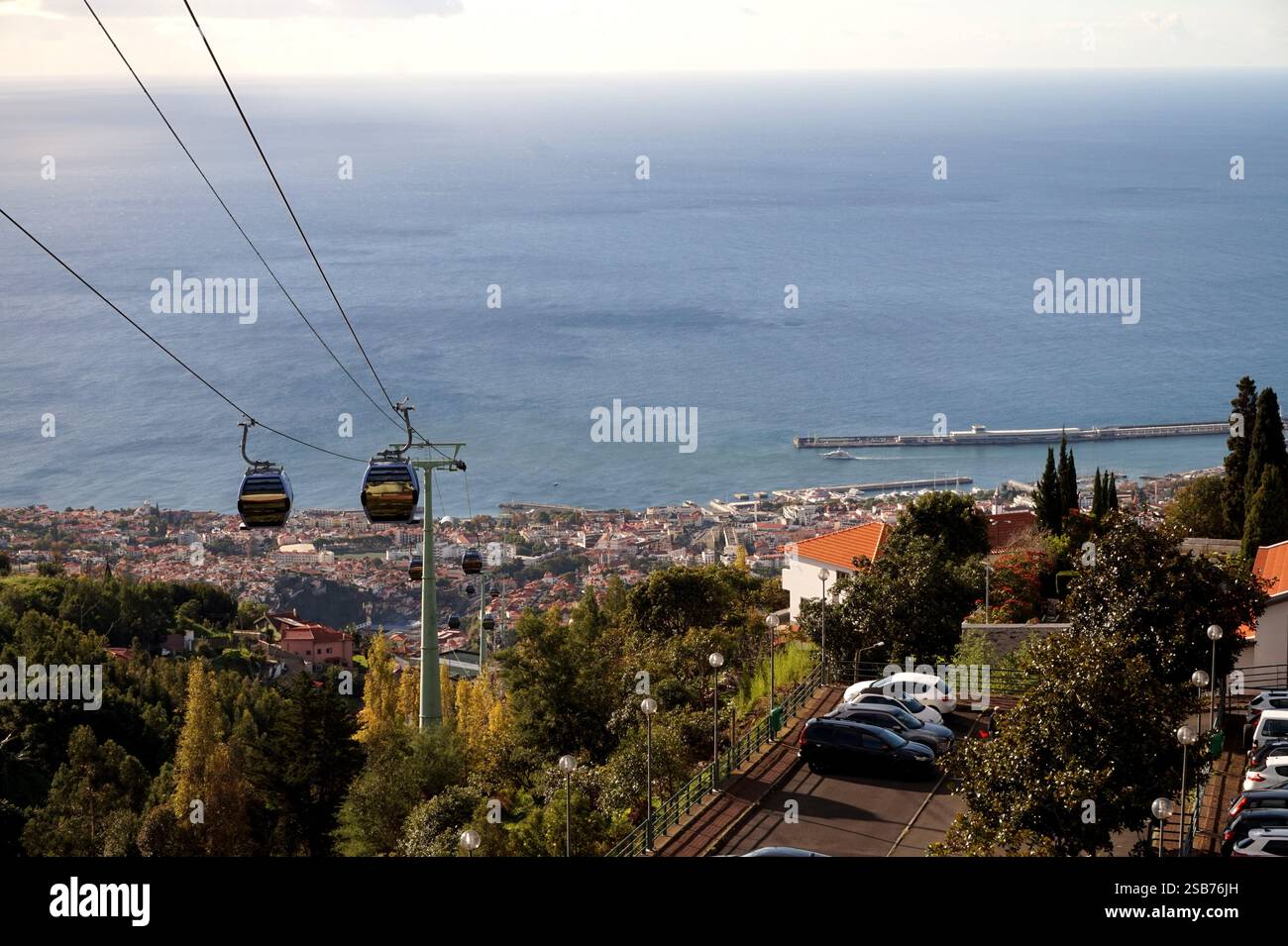 Funchal cable car, Madeira, Portugal Stock Photo - Alamy