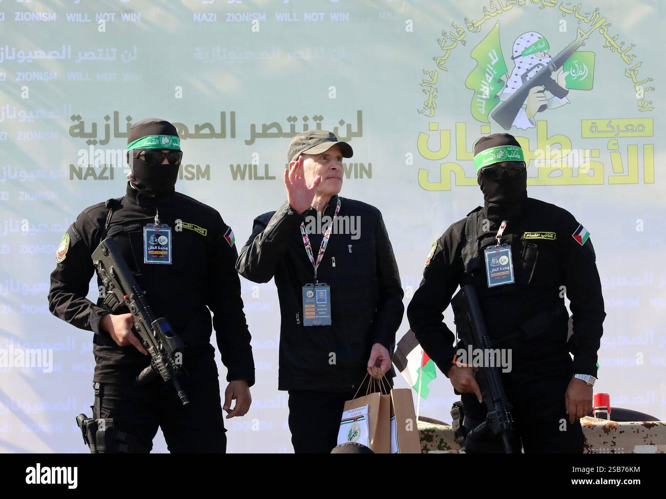 Gaza, Gaza. 01st Feb, 2025. Palestinian militant group Hamas fighters ...