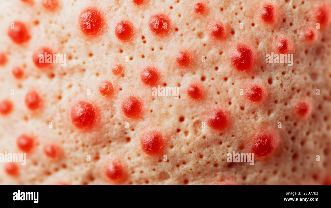 Clearly Outlined Herpes Zoster Rash with Visual Markers for Medical ...