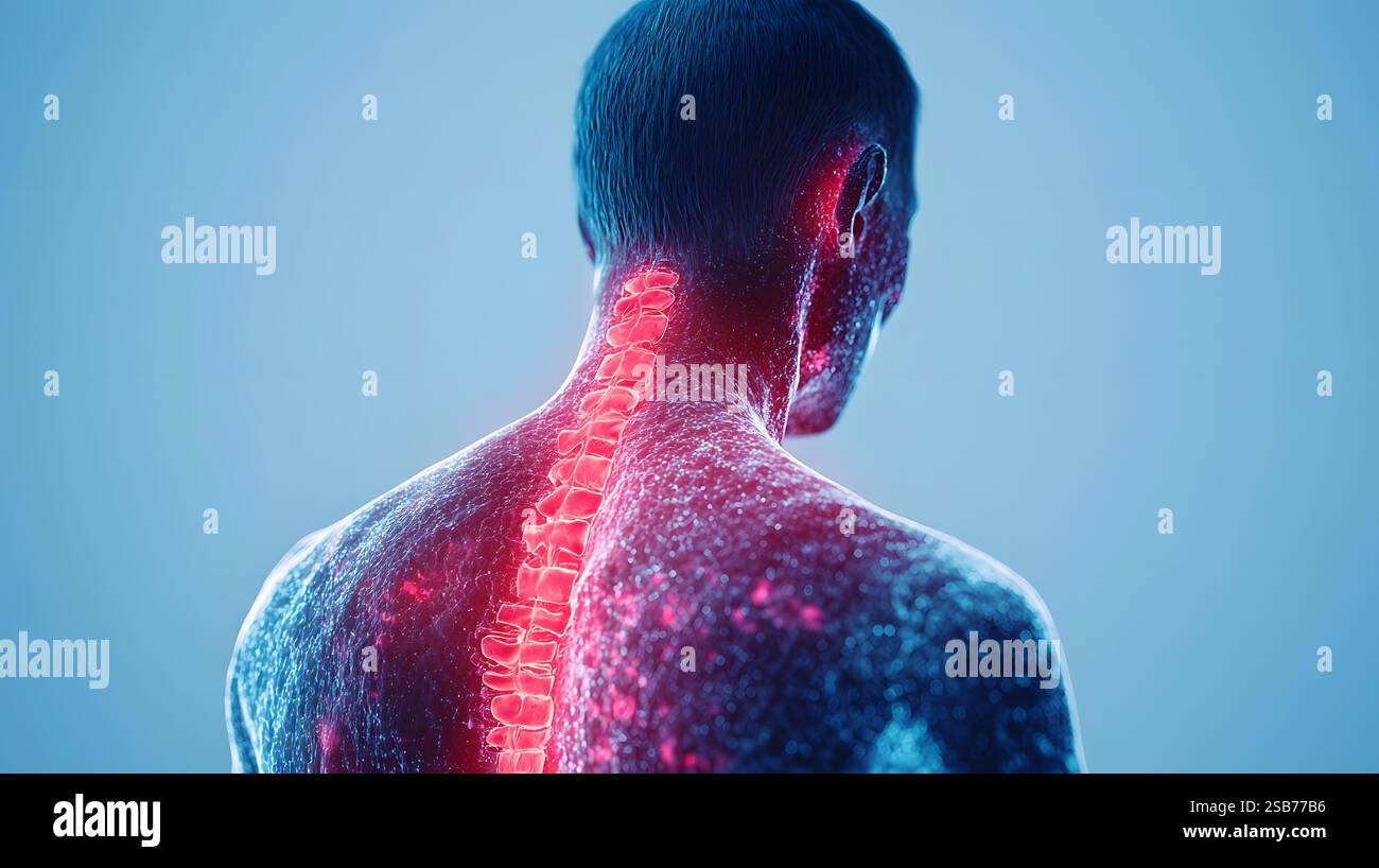 Detailed digital of a herpes zoster rash,with clear visual markers ...