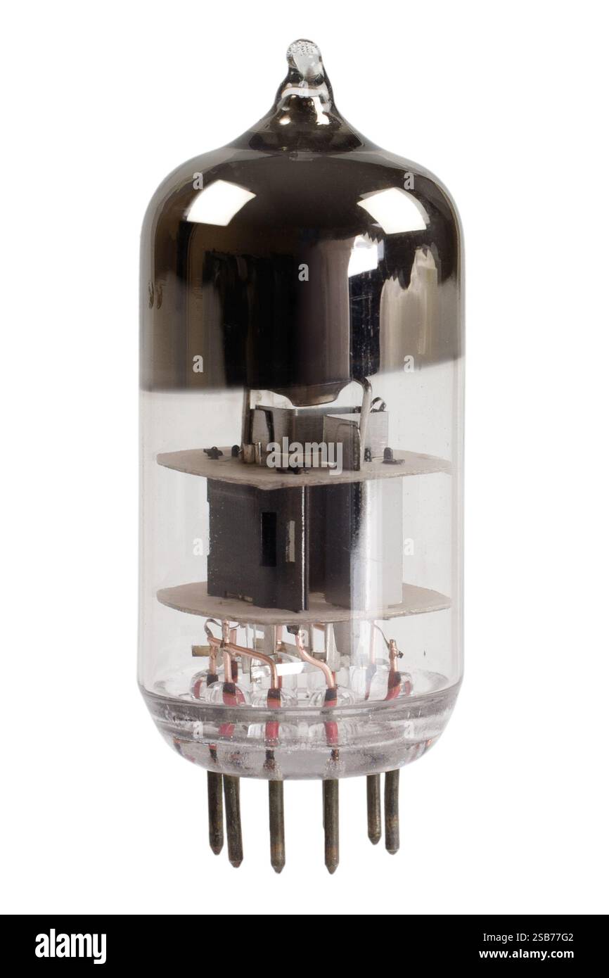 vacuum tube isolated on white background Stock Photo - Alamy