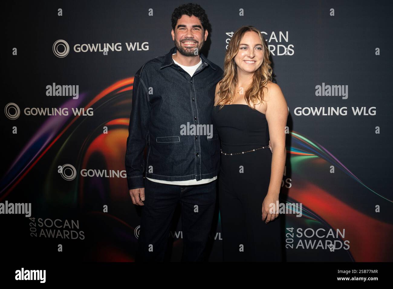 Nathan Ferraro and Lowell arrive at the red carpet for the 34th SOCAN ...