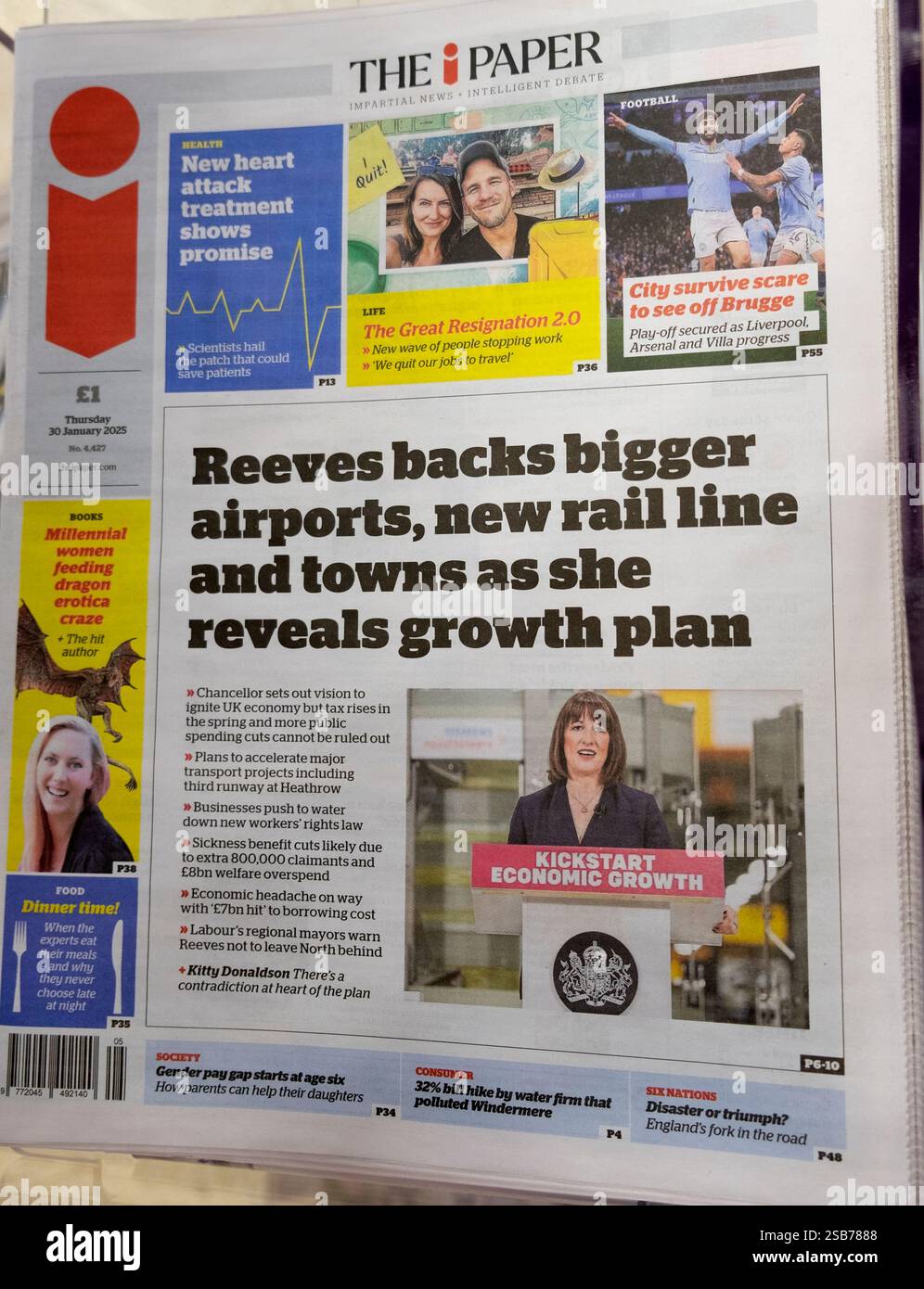 Rachel 'Reeves backs bigger airports, new rail line and towns as she ...