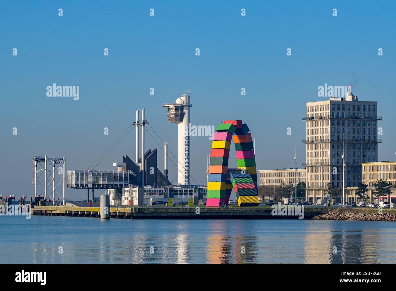 Le Havre, France - 16 January 2025: Scenic view of public art made from ...