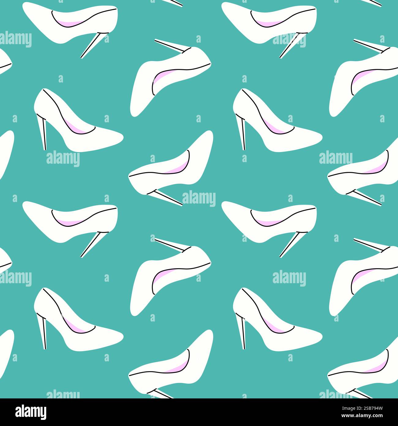 Print heels Stock Vector Images - Alamy