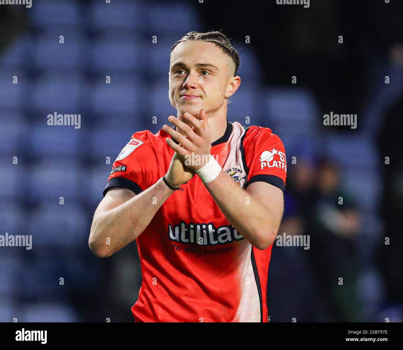 Thelo Aasgaard of Luton Town clapping away fans after the Sky Bet ...