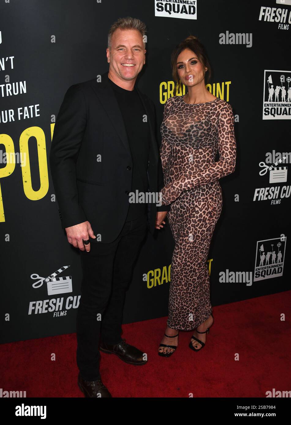 Actor Sean Carrigan and Jazmin Tempske attend the Los Angeles premiere ...