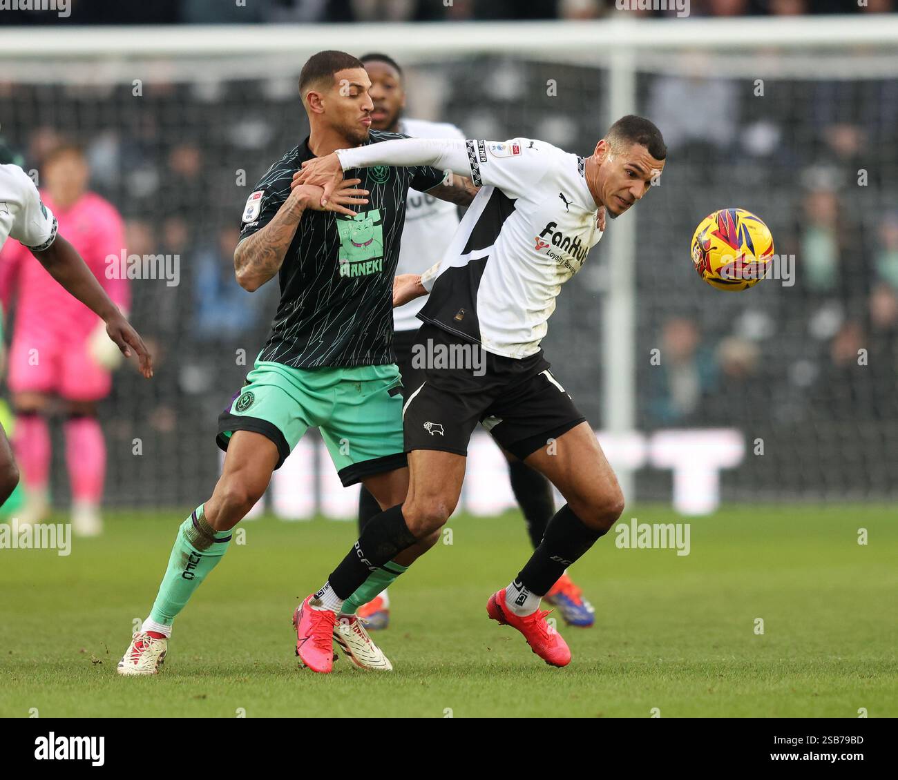 Derby, UK. 01st Feb, 2025. Vinicius Souza of Sheffield United ...