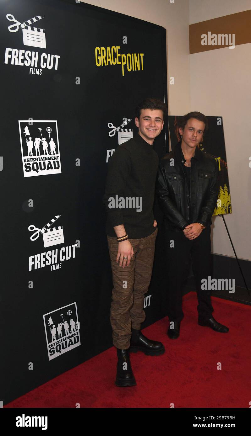 Actor/singer Alexander James Rodriguez and actor John Owen Lowe pose at ...