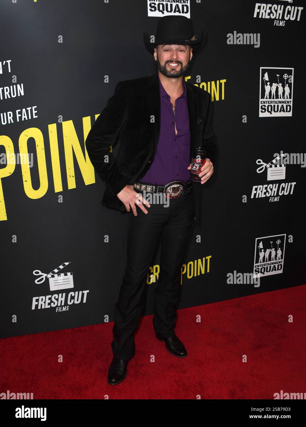 Country singer Justin Andrews attends the premiere of "Grace Point ...