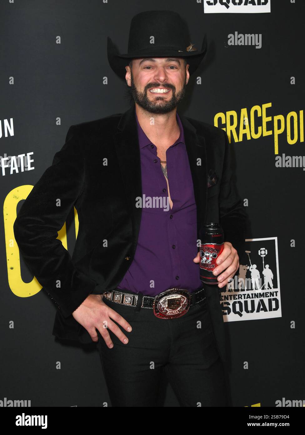 Country singer Justin Andrews attends the premiere of "Grace Point ...
