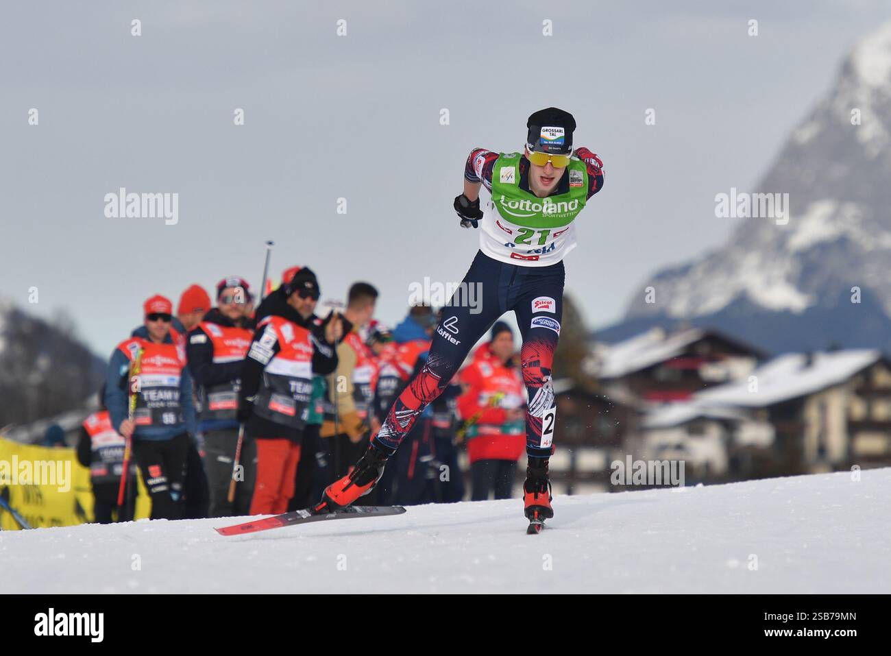 SEEFELD, AUSTRIA - FEBRUARY 1: Andreas Gfrerer of Austria competes ...