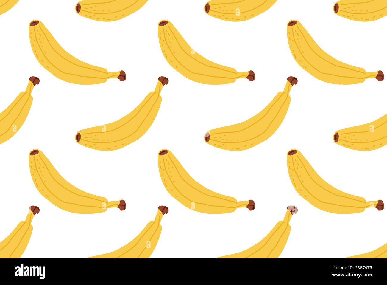 Multiple bananas are arranged in a repeating pattern over a bright ...