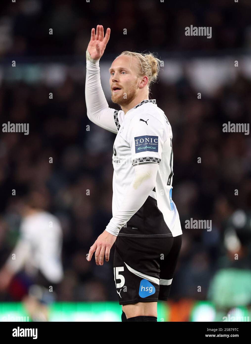 Derby County's Lars-Jorgen Salvesen during the Sky Bet Championship ...