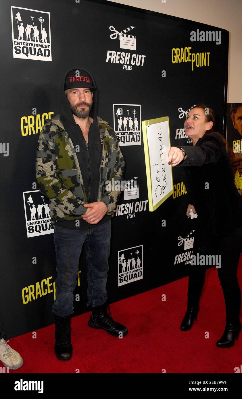 Actor Jon Bernthal and publicist Liz Rodriguez at the premiere of ...