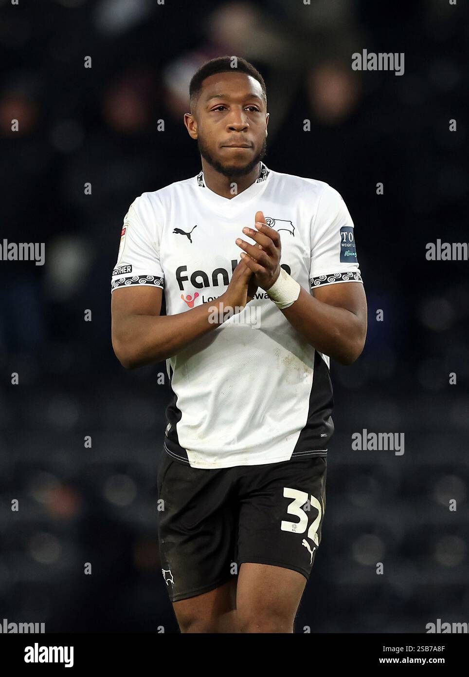 Derby County's Ebou Adams during the Sky Bet Championship match at ...