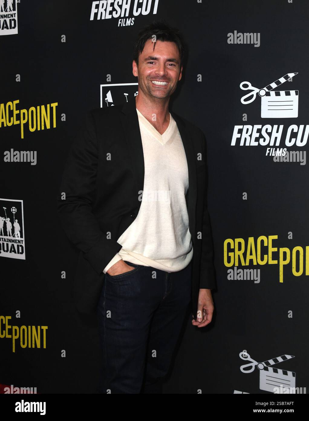 Actor Anthony Preston attends the premiere of "Grace Point" held at ...