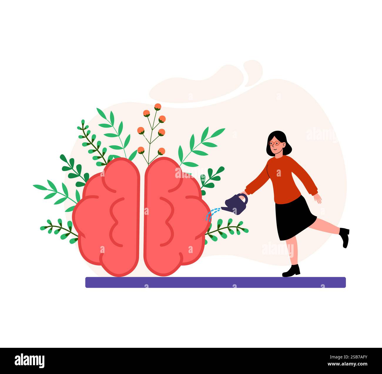 Mindful Growth Through Nurturing Stock Vector Images Alamy