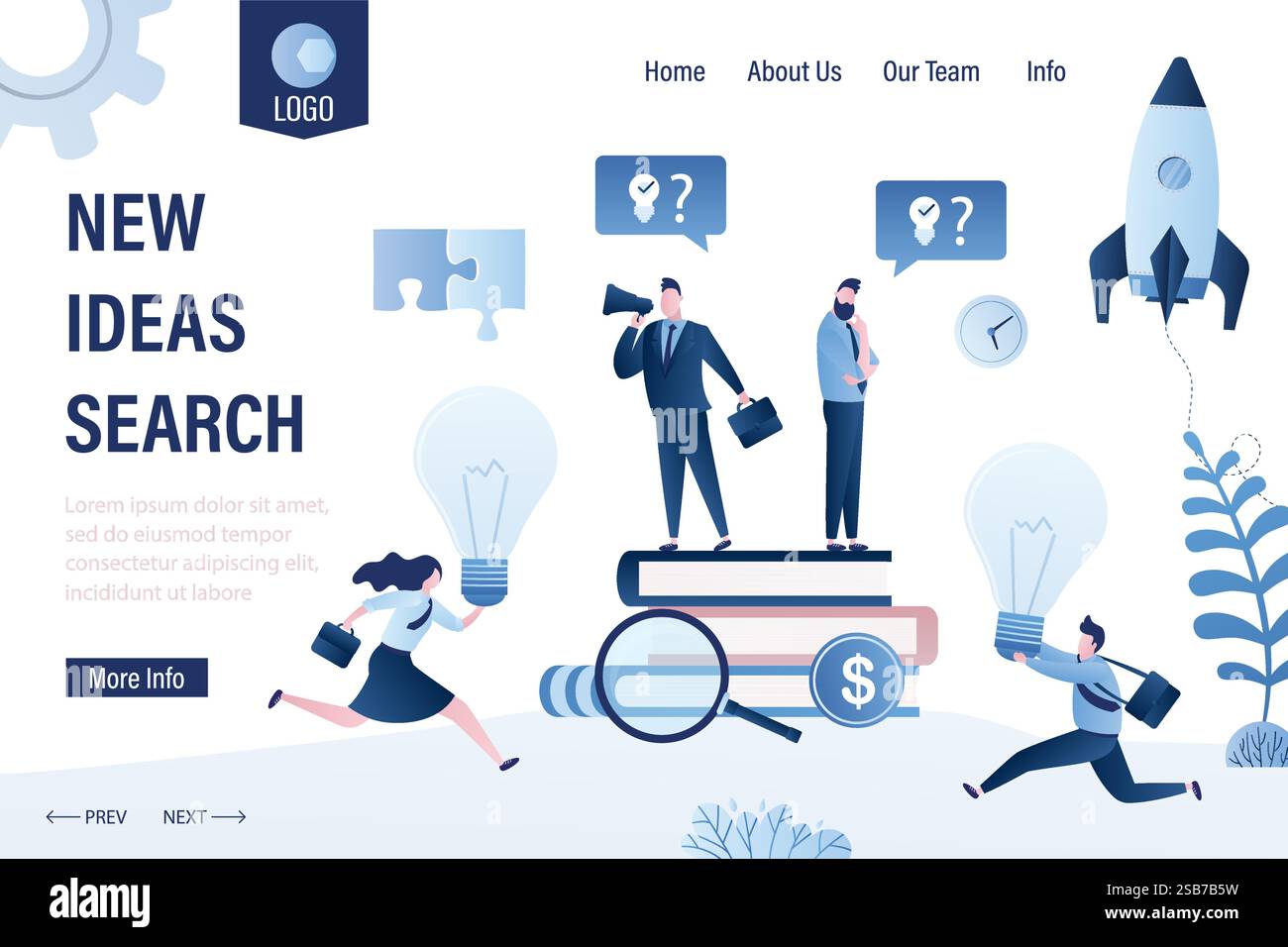 Light blue book character hi-res stock photography and images - Alamy