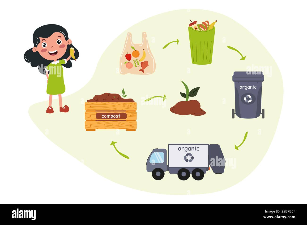 Understanding the cycle of organic waste management and composting for ...