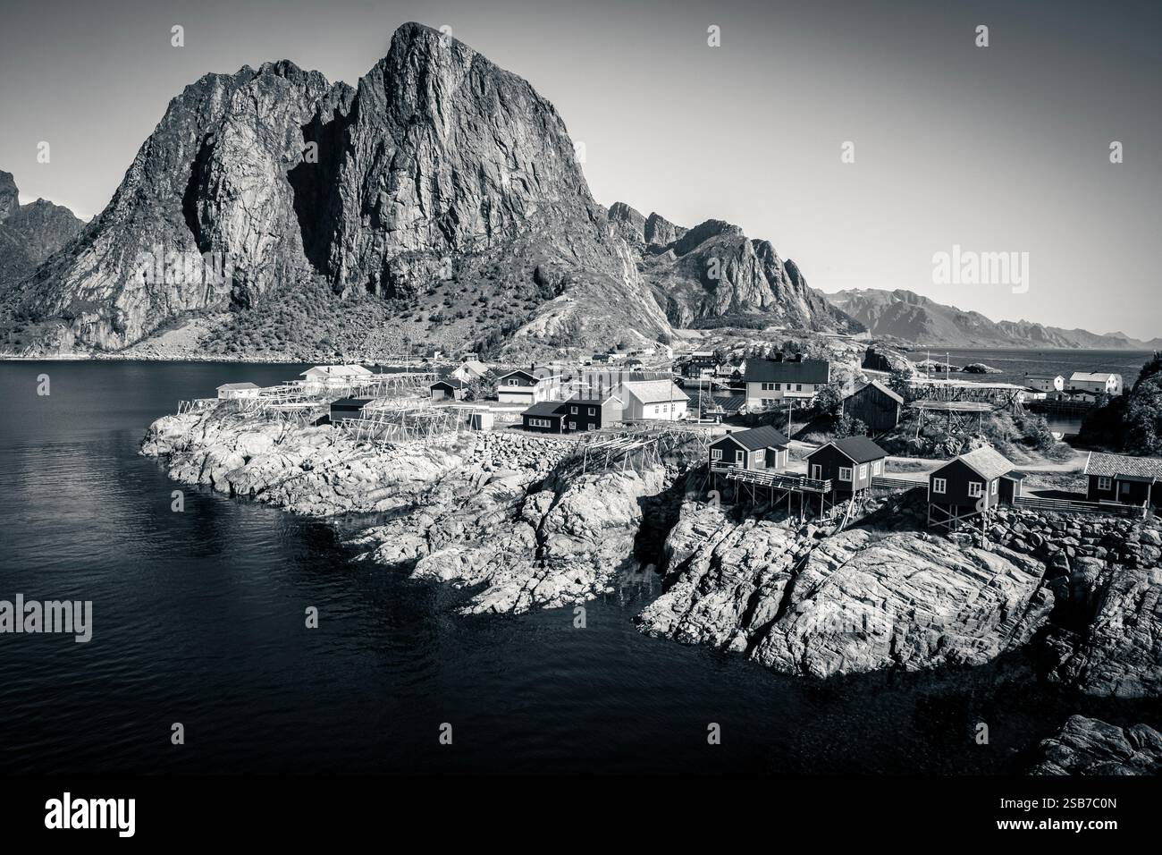 Fishing villages among the fjords in the Lofoton Stock Photo - Alamy