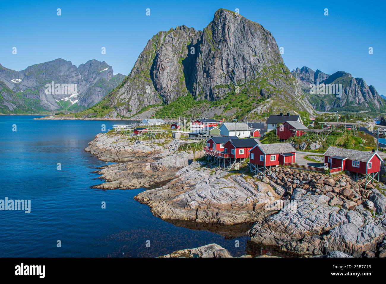 Fishing villages among the fjords in the Lofoton Stock Photo - Alamy