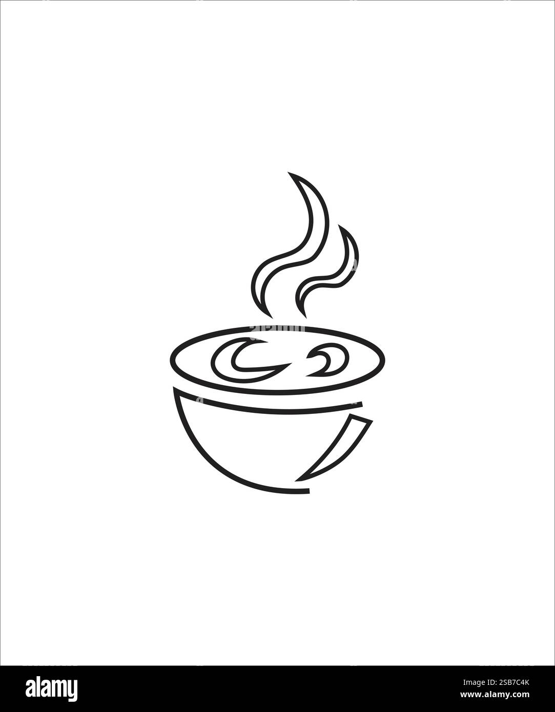 abstract Coffee cup logo, Coffee shop logo design, vector illustration ...