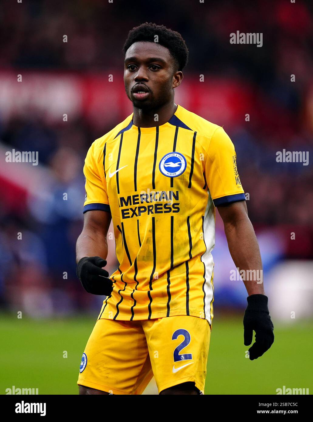 Brighton and Hove Albion's Tariq Lamptey during the Premier League ...