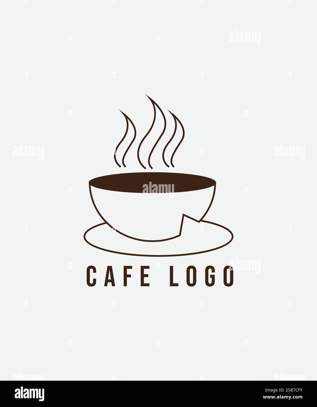 abstract Coffee cup logo, Coffee shop logo design, vector illustration ...
