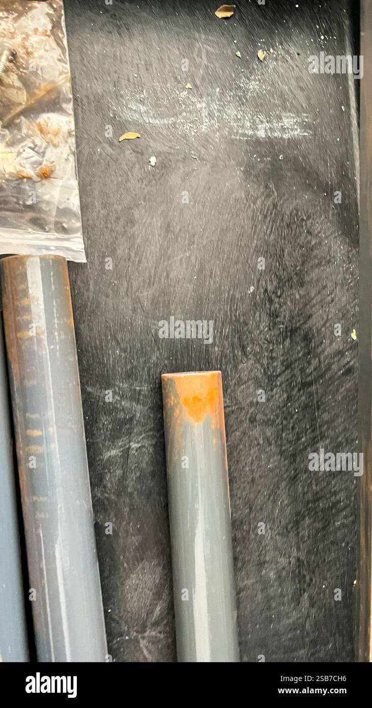 Rusted Metal Support Poles for Construction Use Stock Photo - Alamy