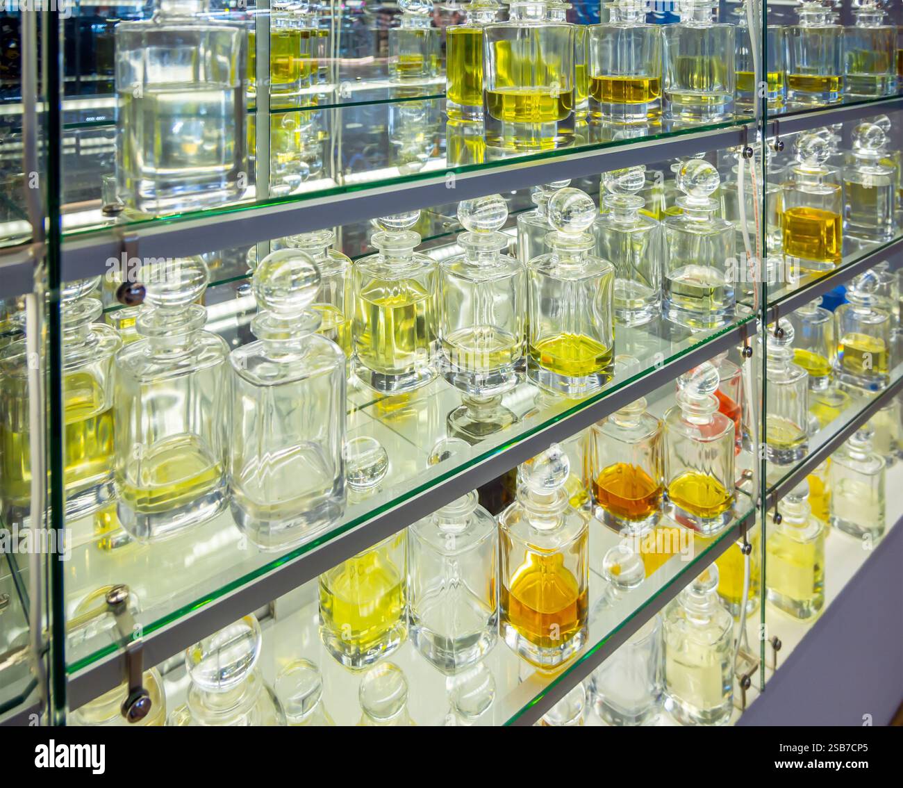 Perfume bottle on showcase hi-res stock photography and images - Alamy