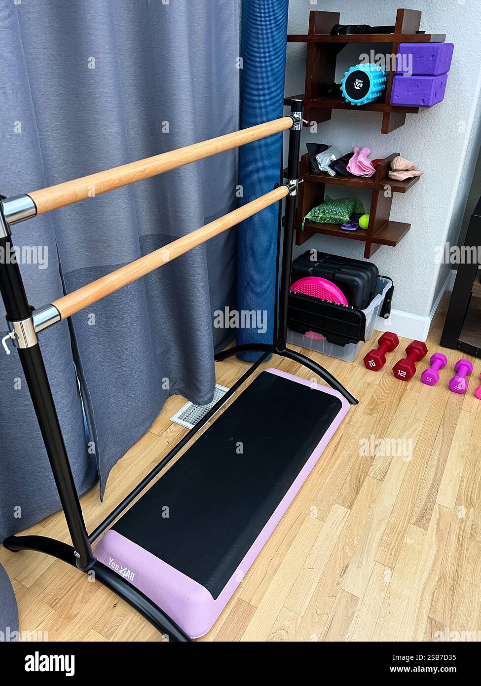 Fitness at home setup hi-res stock photography and images - Alamy