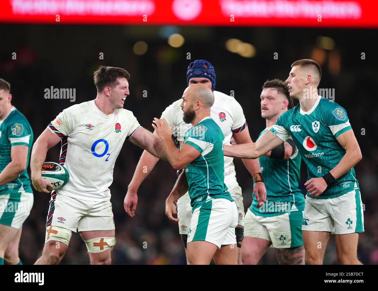 Tempers fray between England's Ben Curry and Ireland's Jamison Gibson ...