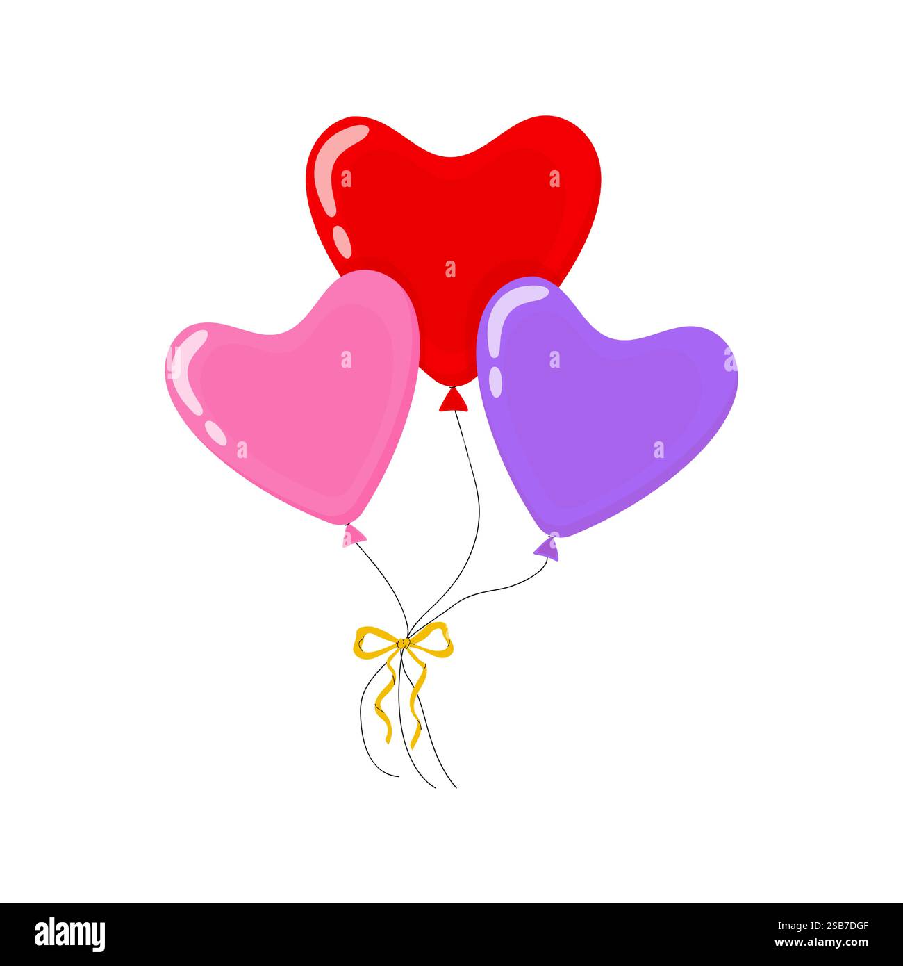 Pink floating hearts on Stock Vector Images - Alamy