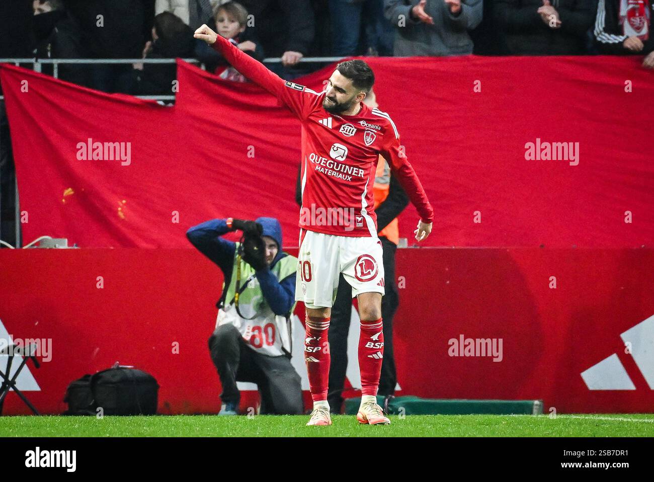 Brest, France, France. 1st Feb, 2025. Romain DEL CASTILLO of Brest ...
