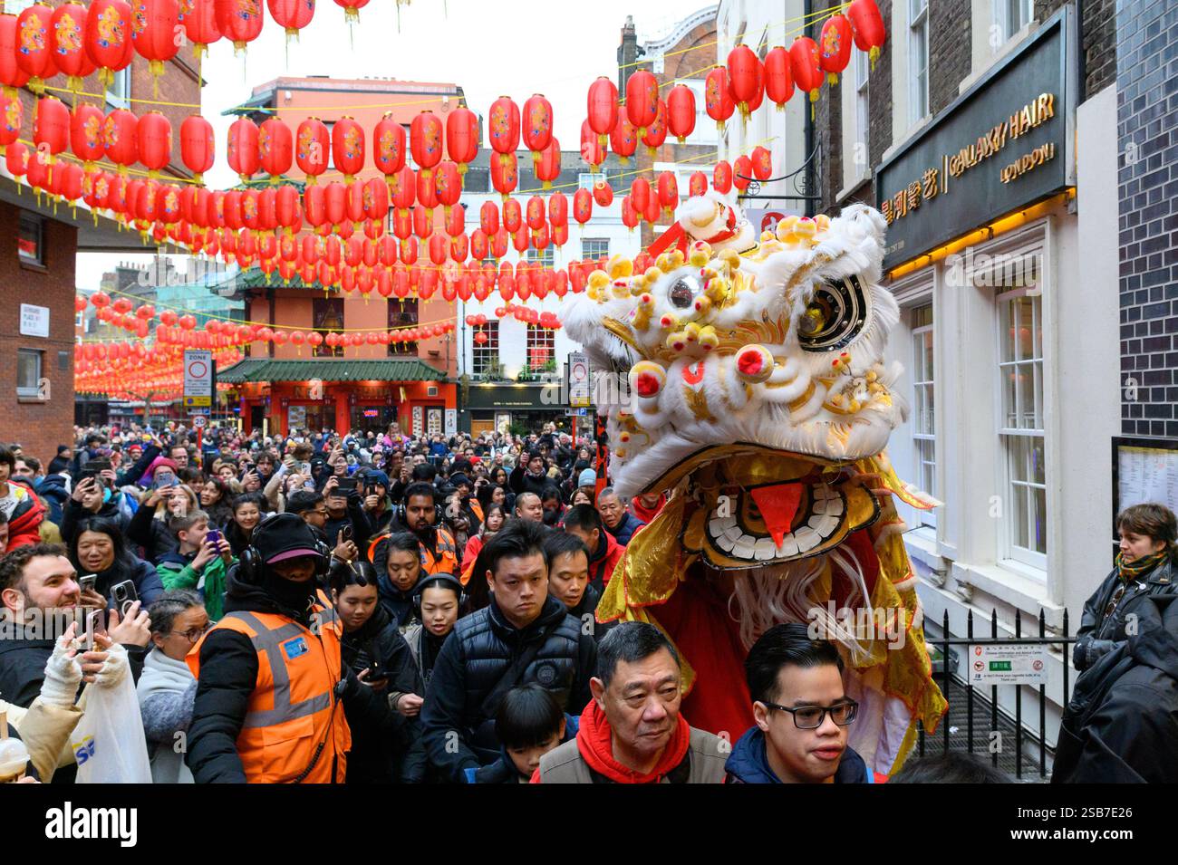 London, UK. 1 February 2025. Lion dance performance as part of the ...