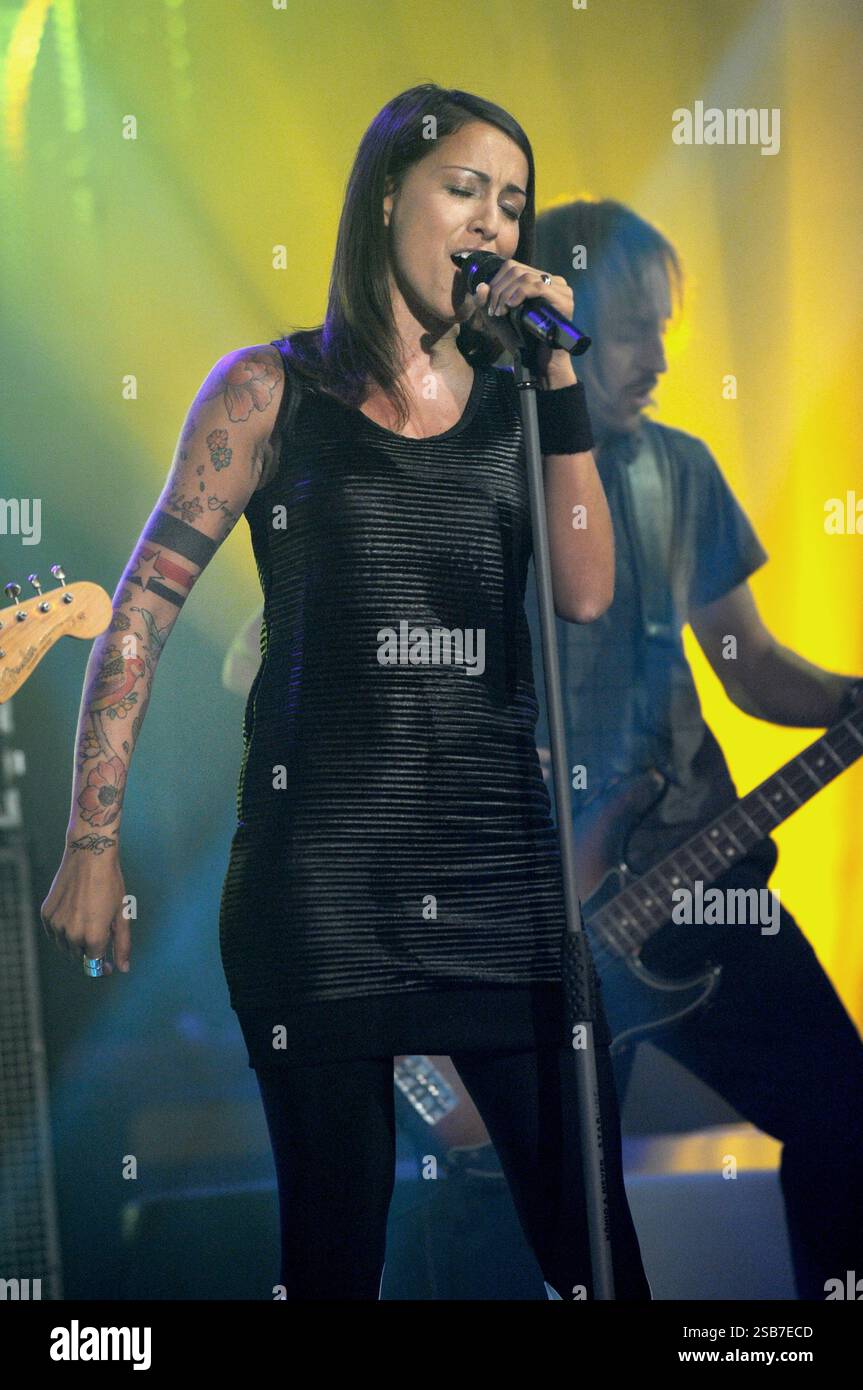 Milan Italy 07/10/2008:Syria, Italian singer, during the television ...