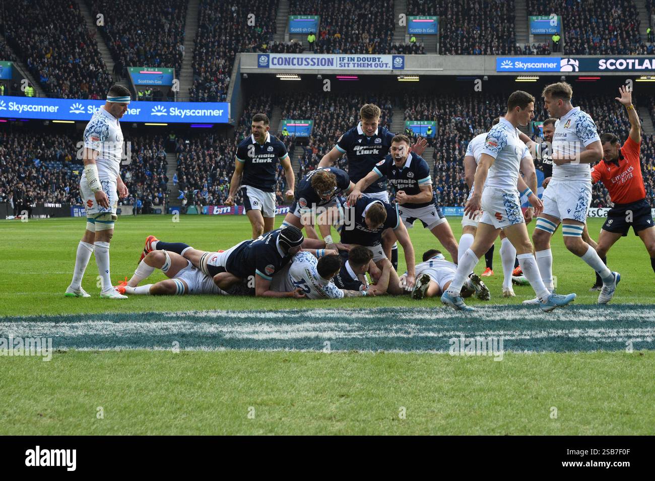 Scottish Gas Murrayfield Stadium. Edinburgh.Scotland, UK. 2nd Feb 2025 ...