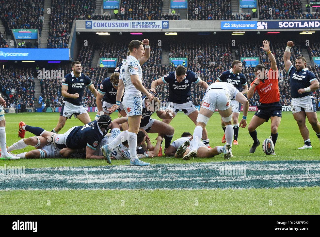 Scottish Gas Murrayfield Stadium. Edinburgh.Scotland.UK. 1st Feb .2025 ...